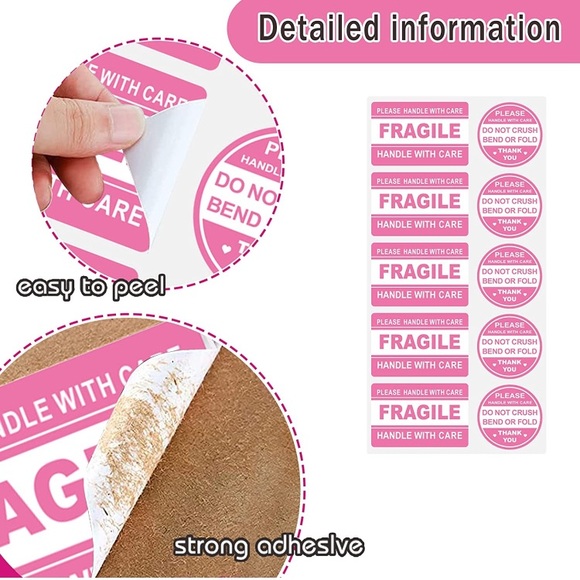 Office | 10 New Fragile Stickers Cute | Poshmark